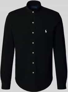 Polo Ralph Lauren Regular Fit Freizeithemd mit Label-Stitching und Stehkragen