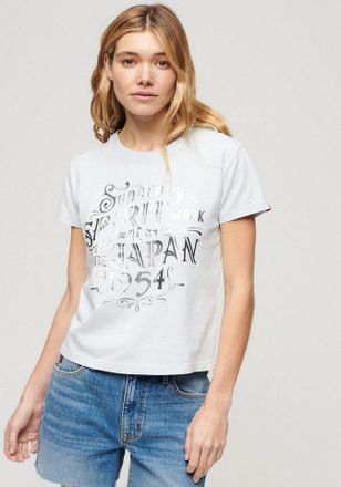 Superdry Print-Shirt FOIL WORKWEAR FITTED TEE
