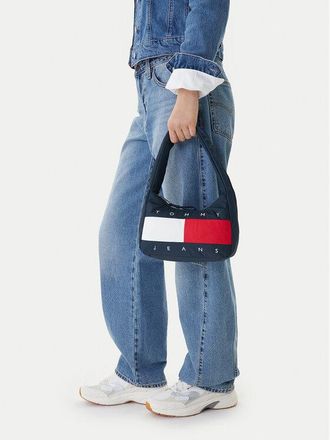 Tommy Jeans Handtasche Tjw Archive Shoulder Bag AW0AW18074 Dunkelblau