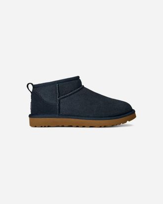 UGG Classic Ultra Mini Stiefel f&uuml;r Damen in Dark Indigo, Gr&ouml;&szlig;e Twinface