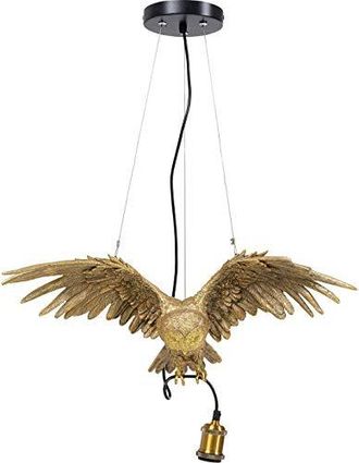 Kare Design Design Hängeleuchte Animal Owl, Gold, Hängelampe, Pendelleuchte, Eulen Motiv, höhenverstellbar, keine Leuchtmittel inklusive, 60x57x14 cm (H/B/T)