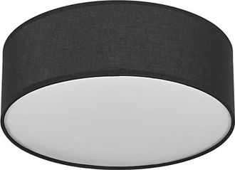 Osram ORBIS PARIS Deckenleuchte 300mm, schwarz, E27-Sockel, kann mit smarter Lampe best&uuml;ckt werden, hochwertiges, modernes Design, mit Stoffschirm, geeignet