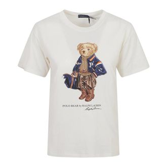 Ralph Lauren Polo Bear Jersey T-Shirt - - Tops - Damen - Wei&szlig; - S
