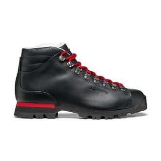 Scarpa Schwarze Ledersneakers Erweiterte Schn&uuml;rung - - Shoes - Herren - Schwarzk - 37 EU