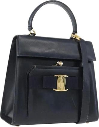 Ferragamo Sac &agrave; main Pre-owned - Femme - Pre-owned - Bleu - Taille: ONE Size
