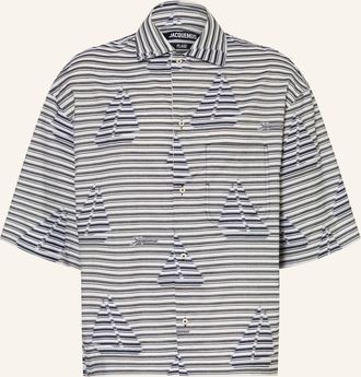 Jacquemus Jacquemus Kurzarm-Hemd La Chemise Plage Comfort Fit blau