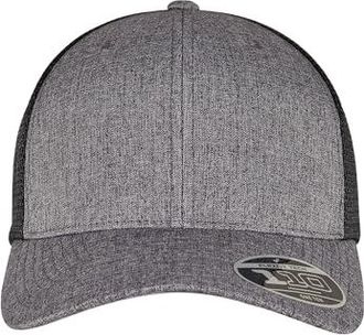 Flexfit Unisex 110 MESH Cap 2-Tone Baseballkappe, Melange Charcoal/Black, one Size