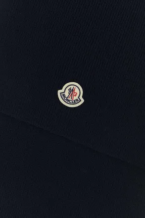 Moncler Virgin Wool Scarf - Navy