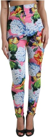 Dolce & Gabbana Femme, Pantalons, Multicolore, Taille: 36 FR High Waist Leggings Pants