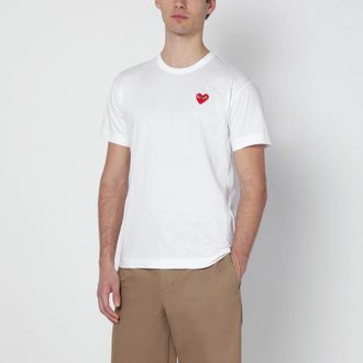 Comme Des Gar&ccedil;ons White cotton T-shirt