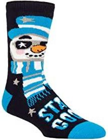 Heat Holders SOCKSHOP Hommes 1.6 TOG Lite Noël Chaussettes Paquet de 1 Bonhomme de neige superstar 39-45
