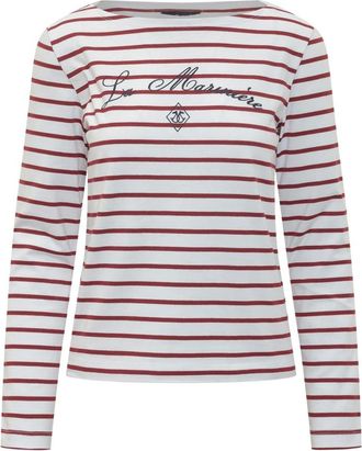 Seafarer Femme, Tops, Multicolore, Taille: 42 FR T-shirt Marini&egrave;re &agrave; Manches Longues
