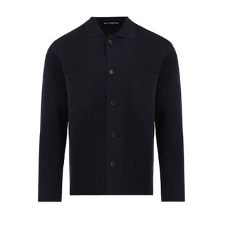FILIPPO DE LAURENTIIS Field Jacket Cardigan - - Knitwear - Herren - Blau - M