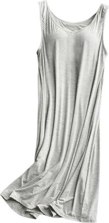 Generic Chemises De Nuit Femme avec Soutien-Gorge Int&eacute;gr&eacute; Fond De Robe Nuisette Robe De Nuit L&eacute;gers Tee Shirt Nuit Sexy Chic Respirants Sleepwear &Agrave; Imprim&eacute; Gr