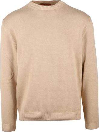 Daniele Fiesoli Homme, Pulls, Beige, Taille: S Pullover Girocollo