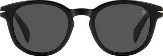 Eyewear by David Beckham unisex, Accessoires, Noir, Taille: 50 MM Lunettes de soleil rondes en ac&eacute;tate