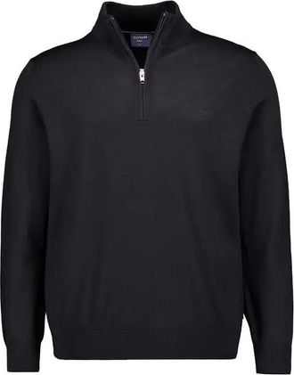 Olymp Herren Troyer schwarz unifarben