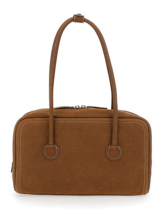 Margesherwood Womens Shoulder Bag Soft Boston Brown Leather Cow