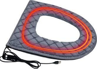 Generic USB Toiletten-Sitz-Auflage,5-Stufen einstellbare Heizung,Toilettensitz Auflage Mit Zeitschaltuhr - Stecker Design Für Kaltes Wetter Altenpflege Badezi