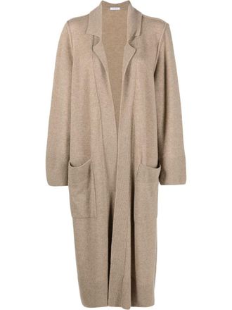 Malo cardigan en cachemire &agrave; design drap&eacute; - Marron