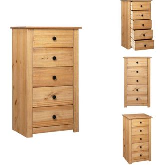 vidaXL Sideboard 46x40x89 cm Kiefernholz Panama - Sideboard - Kiefernholz Sideboard - Holzm&ouml;bel - Wohnwand - tv Stand