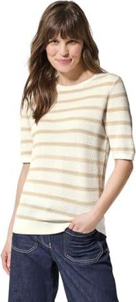 Cecil B303240 Pull-Over, Beige perl&eacute;, XL Femme