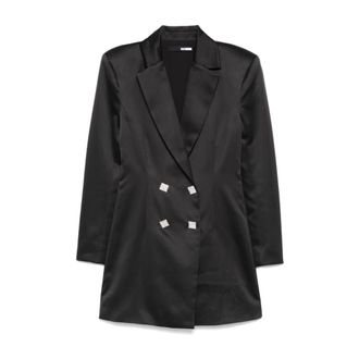 Rotate Graues Nadelstreifen-Blazer-Kleid - - Dresses - Damen - Schwarzk - L