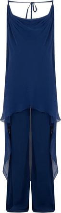 Alberta Ferretti Femme, Combinaisons et Ensembles, Bleu, Taille: 46 FR Jumpsuits & Playsuits