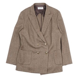 Saulina Milano Saulina, Femme, Vestes, Beige, Taille: 42 FR Assunta Double-Breasted Jacket