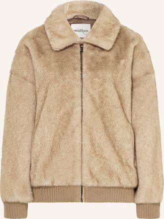 ottod'Ame Ottodame Kunstfell-Jacke beige