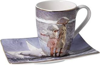 GOEBEL Künstlertasse Joaquin Sorolla - Schwestern am Strand, Tasse mit Untere, Artis Orbis, Fine Bone China, Bunt, 350 ml, 67018041
