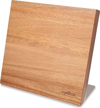 Zyliss E920281 Magnetischer Messerblock, Braun, Holz, Flexible Küchenmesseraufbewahrung magnetisch für einfache Verwendung, Nur Handwäsche, 5 Jahre Garantie