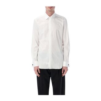 Xacus Chemise ajust&eacute;e &agrave; plastron dissimul&eacute; - Homme - Chemises - Blanc - Taille: S