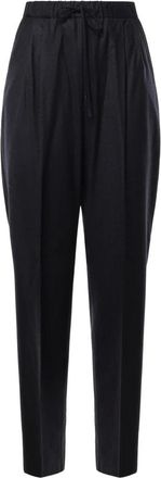 Max Mara Femme, Pantalons, Bleu, Taille: 38 FR Tapered Pantalons