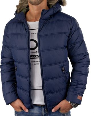Jack & Jones Herren Steppjacke Jacke Jean Bomber JKT ORG PB 2014, Gr. Large, Blau (Dress Blues)