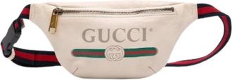 Gucci Sac banane logo Pre-owned - Femme - Pre-owned - Beige - Taille: ONE Size