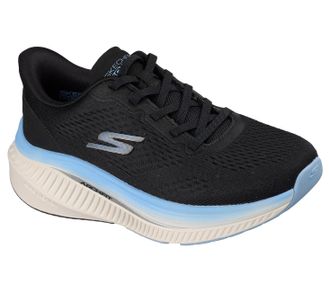 Skechers Damen Max Cushioning Arch Fit Roslyn Sneaker, Schwarz/Blau, 5