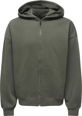 Only & Sons Onsceres Ovz Zip Hoodie Sweat Noos