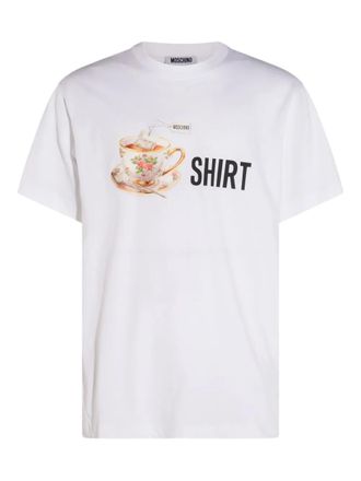 Moschino t-shirt à imprimé graphique - Blanc