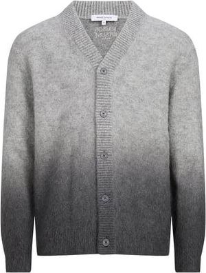 Maison Kitsun&eacute; Gilet droit en laine m&eacute;lang&eacute;e