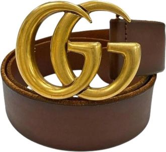 Gucci Ceinture Vintage Cuir Pre-owned - Homme - Pre-owned - Brun - Taille: ONE Size
