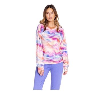 PJ Salvage Hemd f&uuml;r Damen, leger (Pfirsich/Herbstfarben/Wasser)