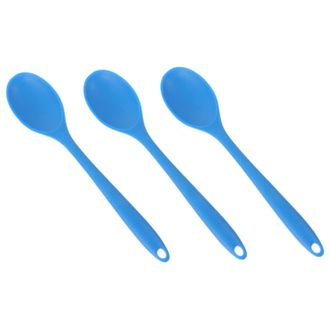 Cabilock Silikonl&ouml;ffel 3 St&uuml;ck Haushalts Suppenl&ouml;ffel Antihaftbeschichtet Bpa Frei Mit Loch Zum Aufh&auml;ngen K&uuml;chenr&uuml;hrl&ouml;ffel F&uuml;r Salat Und Reis