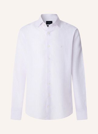Hackett Freizeithemd Linen Stripe lila