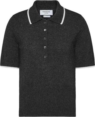Thom Browne Poloshirt - Dunkelgrau
