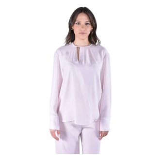 Max Mara Femme, Blouses et Chemises, Rose, Taille: 42 FR Blusa girocollo