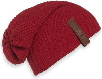 Knit Factory Bonnet Coco - Bonnet Femme et Homme - Beanie Hiver - Bonnet Chaud - Bonnet tricot&eacute; - Bordeaux - One Size - 30% Laine, 70% Acrylique