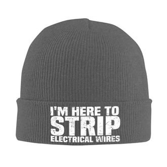 Generic &Eacute;lectricien Dr&ocirc;le, Ing&eacute;nieur &Eacute;lectricien, Monteur De Lignes Femme Homme Bonnet De Trawler Doux Bonnets Tricot&eacute; Souple Bonnet De P&ecirc;cheur pour Le Quotid