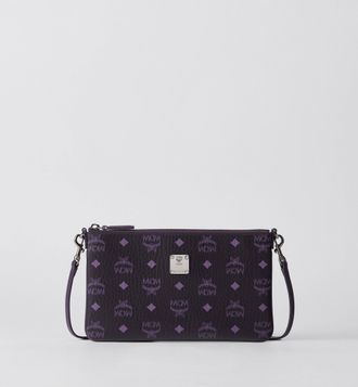 MCM Aren Pouch zum Umh&auml;ngen in Visetos DEEP PURPLE VISETOS