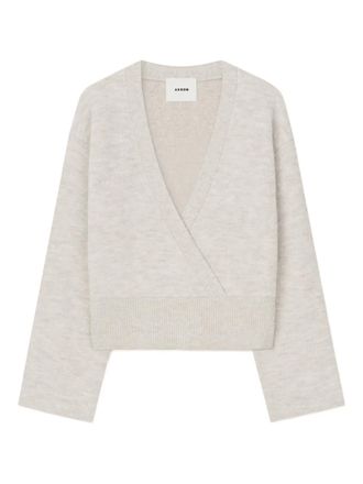 &Aacute;eron L&eacute;on V-neck sweater - Nude